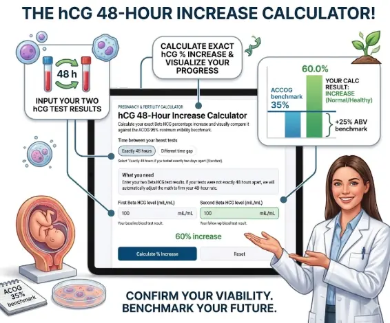 hCG Gestational Age Calculator: Estimate Weeks & Check Dates